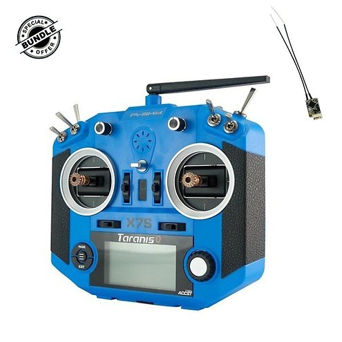 FrSky Taranis Q X7S Fernsteuerung Mode2 ACCESS Blau und R-XSR Empfänger ...