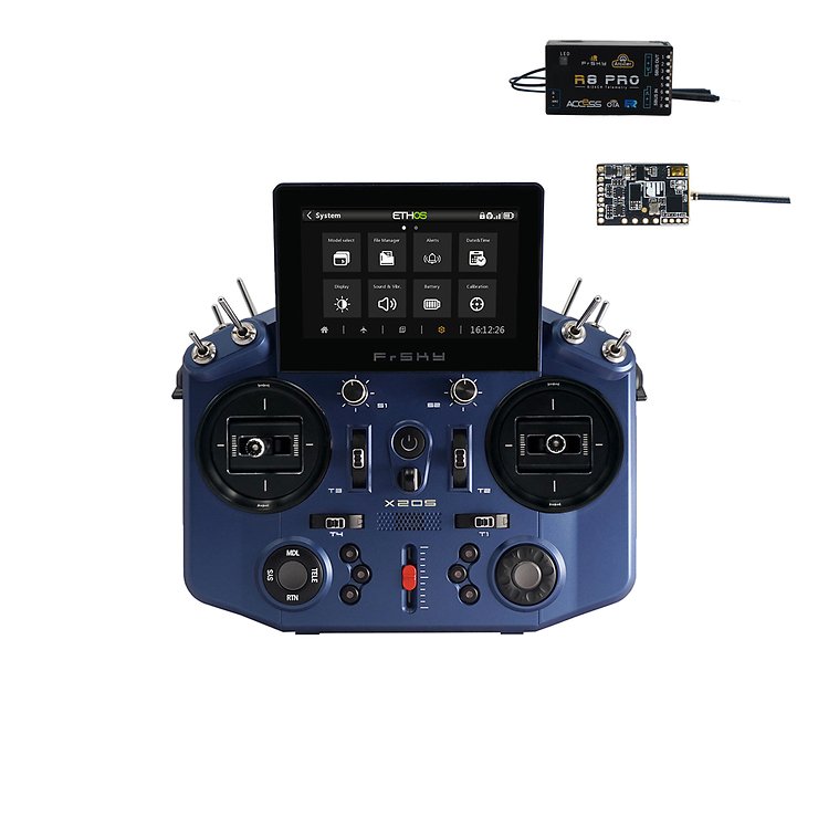 FrSky Tandem X20S EU/LBT Funkfernsteuerung Blau 2,4Ghz mit R8 Pro & R9 ...