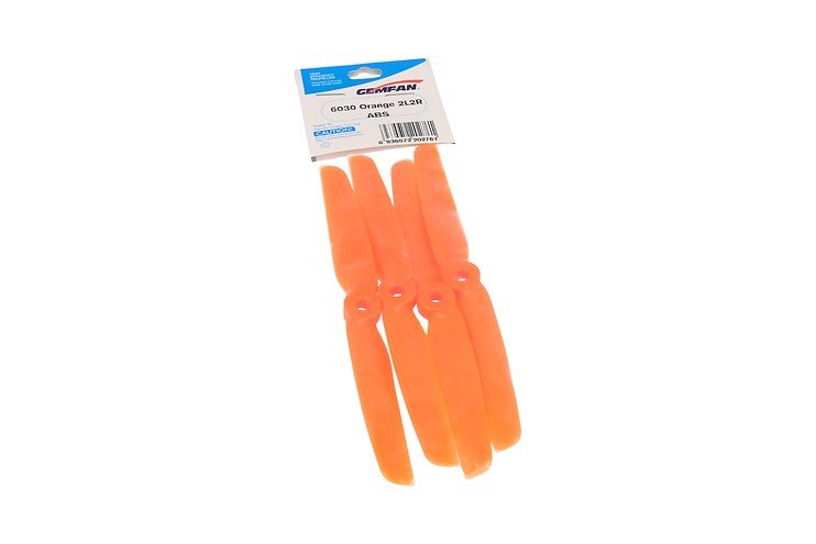 Gemfan 6030 6x3 Glass-Fiber-Nylon Propeller - Orange (2xCW, 2x CCW ...