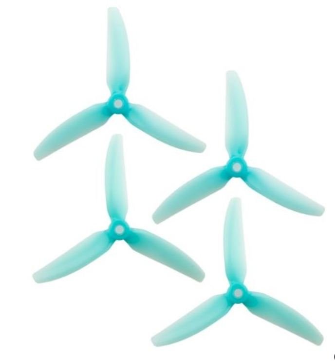 HQ Prop 5040 Dreiblatt V1S 2CW+2CCW FPV Propeller 5 Zoll Hellblau ...